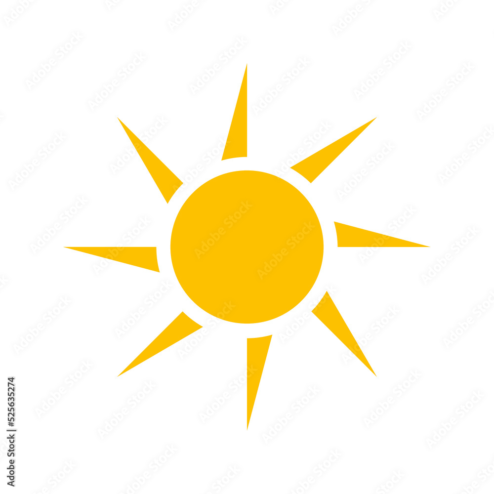 sun, sun ray icon png transparent Stock Illustration | Adobe Stock
