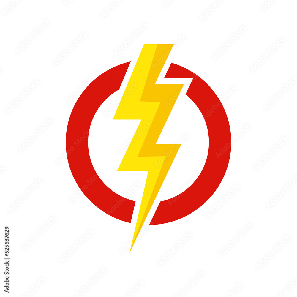 thunder icon png transparent Stock Illustration | Adobe Stock