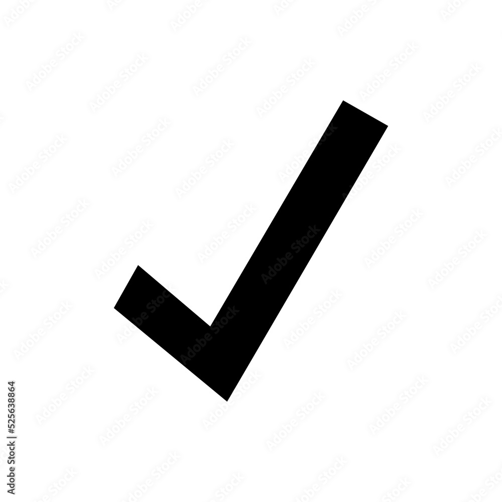 Tick icon png transparent Stock-Illustration | Adobe Stock