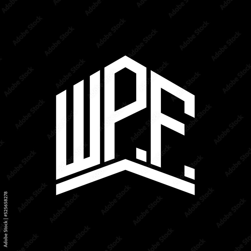 Wpf Letter Logo Design Wpf Creative Initials Monogram Vector Letter
