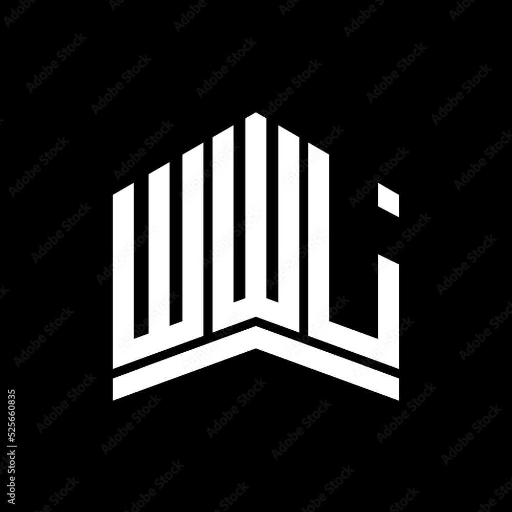 WWL letter logo design on black background.WWL creative initials ...