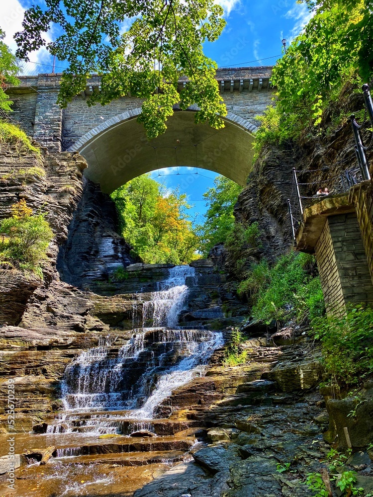 Amazing Cascadilla Gorge in Ithaca, New York. It’s part of its iconic ...