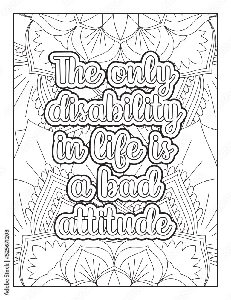 Motivational Quotes Coloring Page. Quotes Coloring Page. Motivational ...