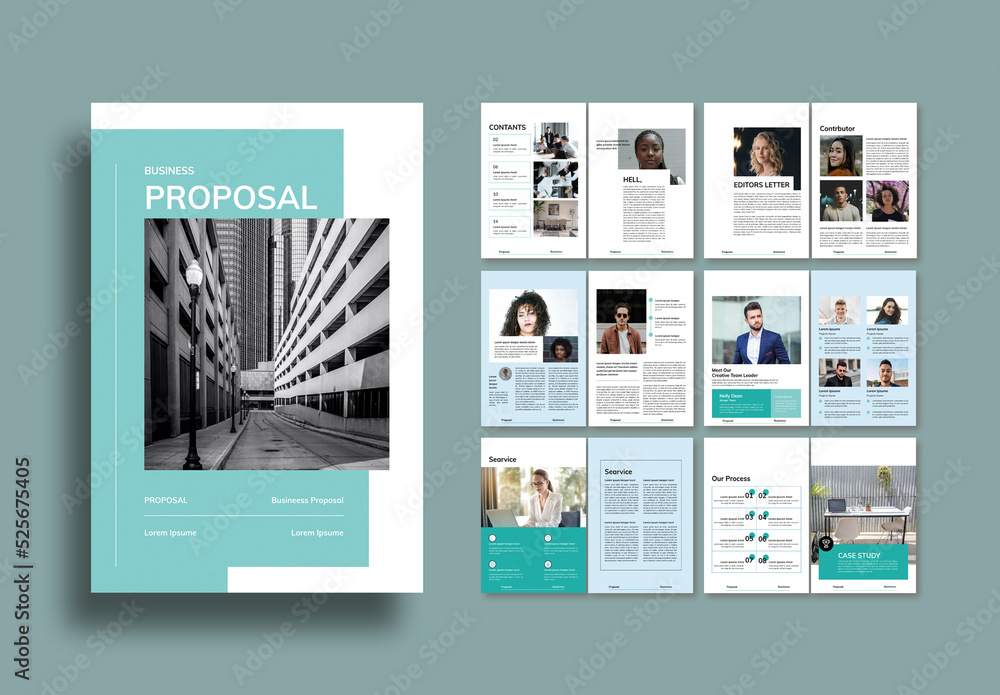 Business Proposal Layout Stock Template | Adobe Stock