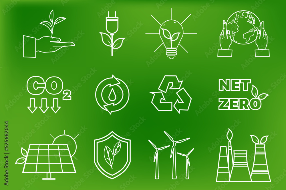 carbon credit concept responsibility of co2 emission environmental ...