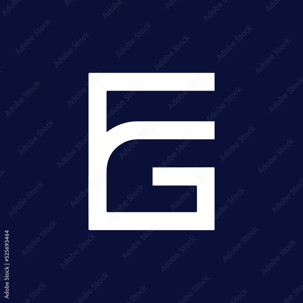 EG Logo Design , Initial Based EG Icon Stock Vector | Adobe Stock