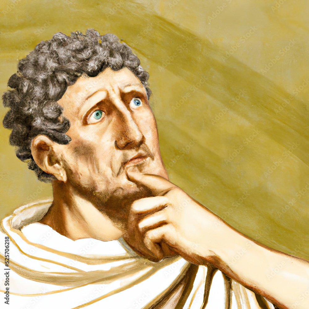 Marcus Aurelius Creating Meditations - Roman emperor and stoic ...