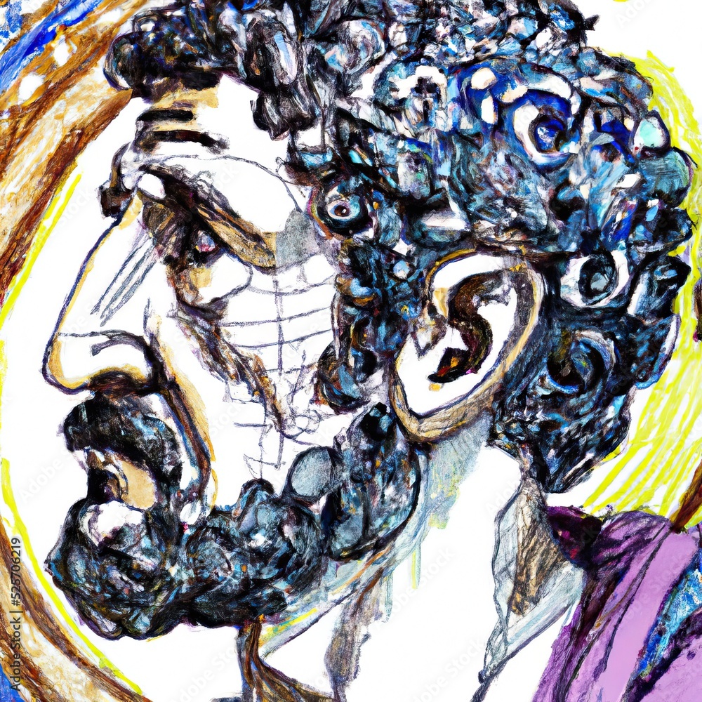 Marcus Aurelius Creating Meditations - Roman emperor and stoic ...