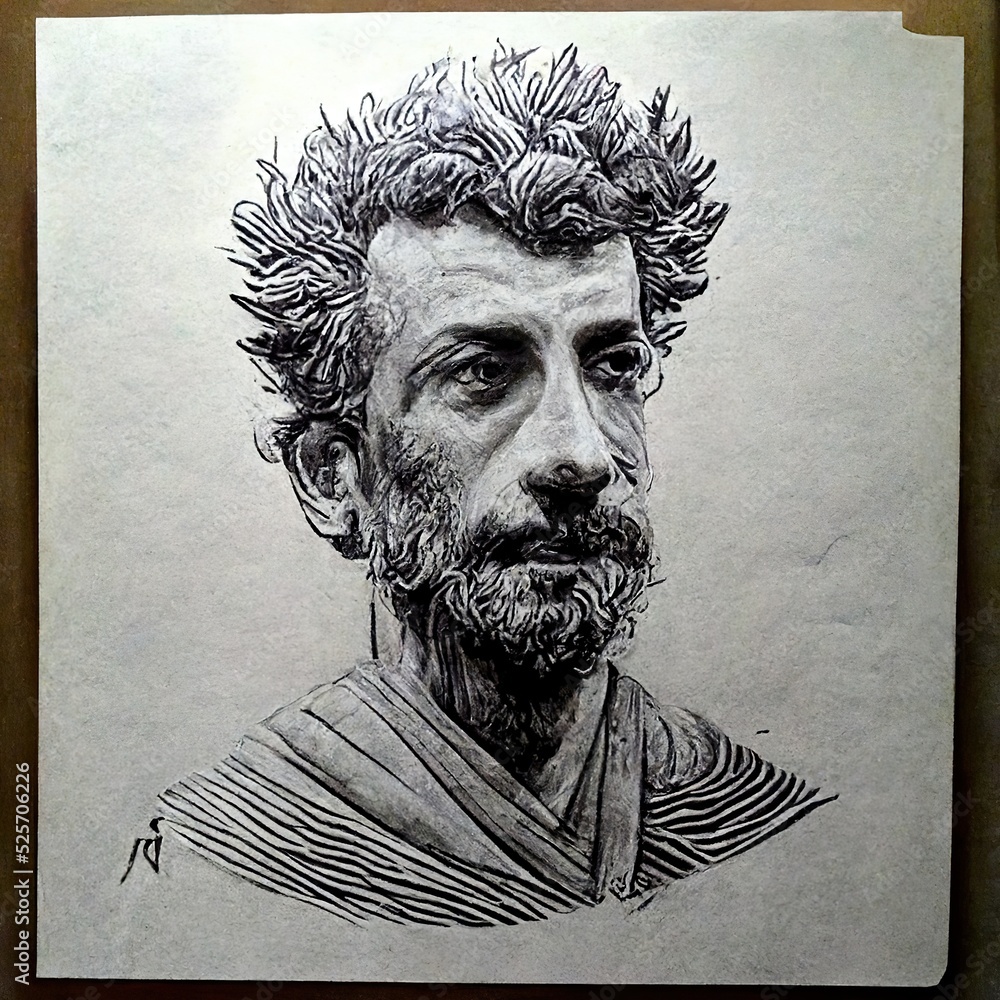 Marcus Aurelius Creating Meditations - Roman emperor and stoic ...