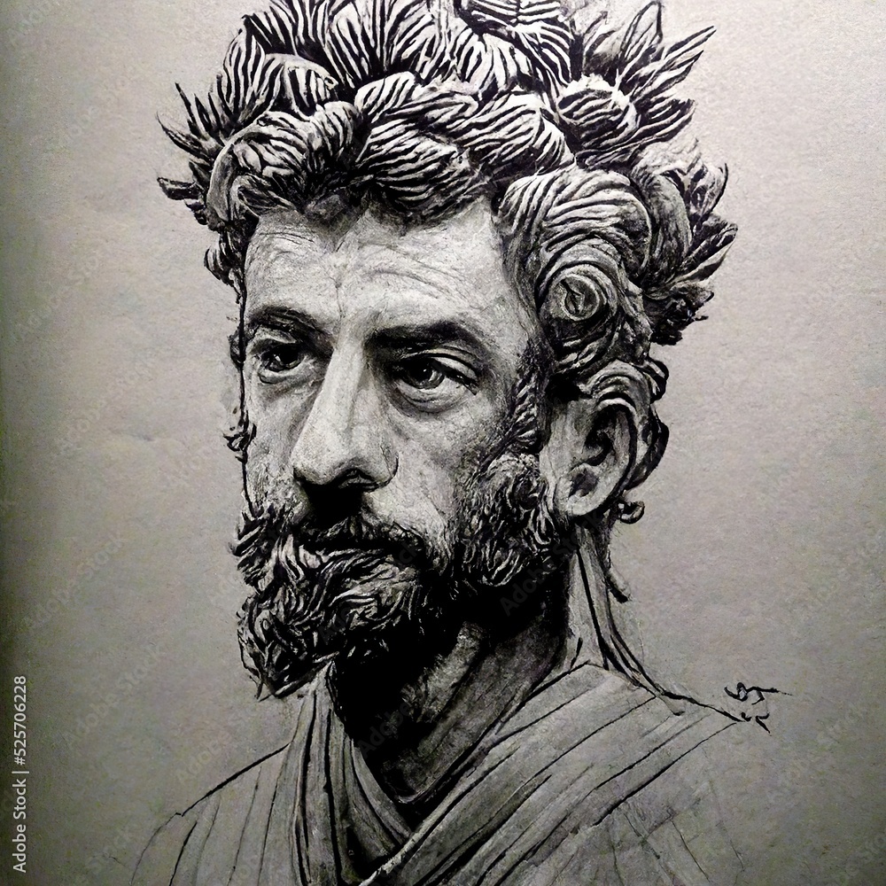 Marcus Aurelius Creating Meditations - Roman emperor and stoic ...