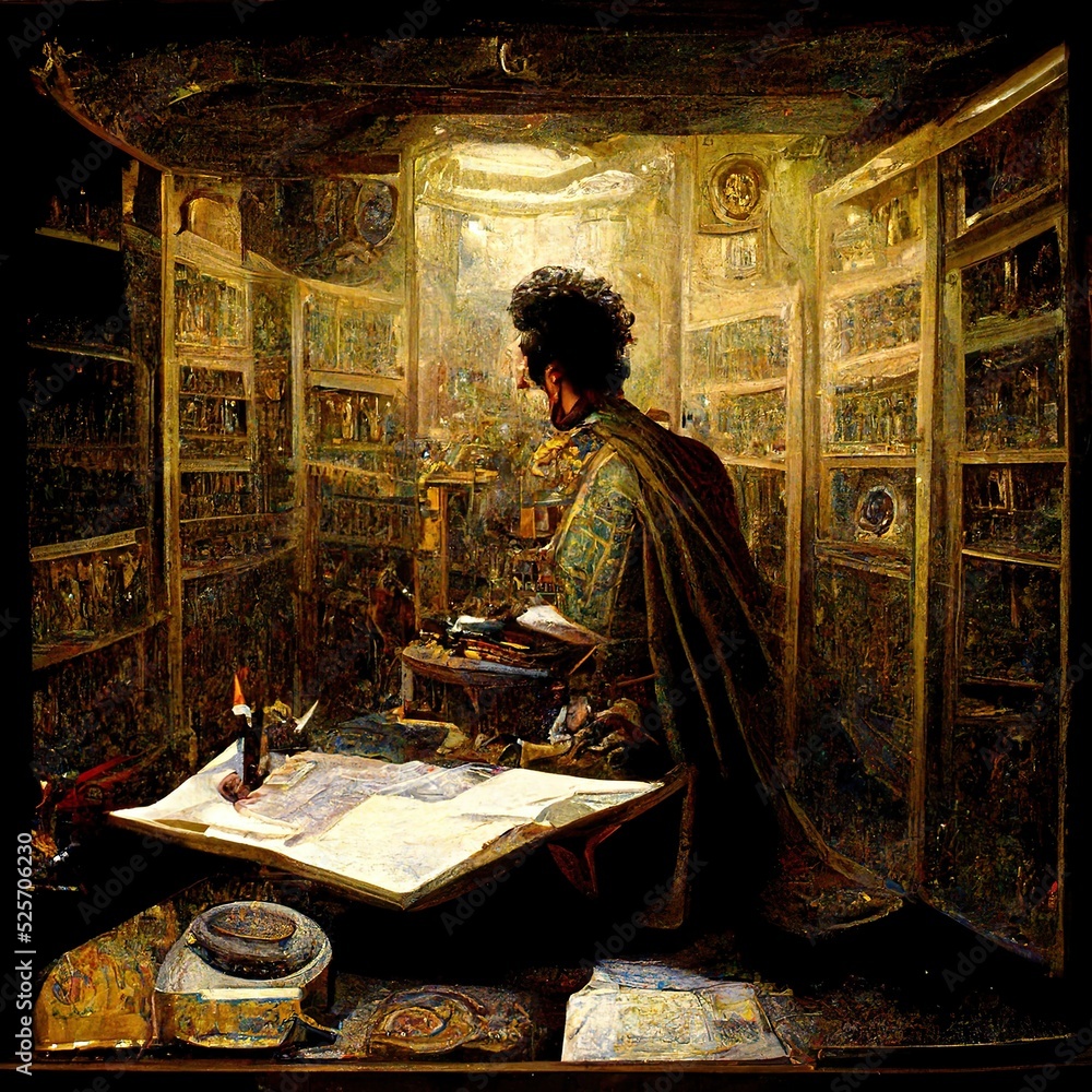 Marcus Aurelius Creating Meditations - Roman emperor and stoic ...