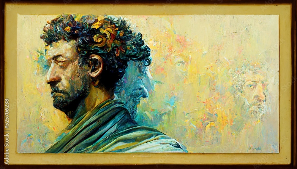 Marcus Aurelius Creating Meditations - Roman emperor and stoic ...