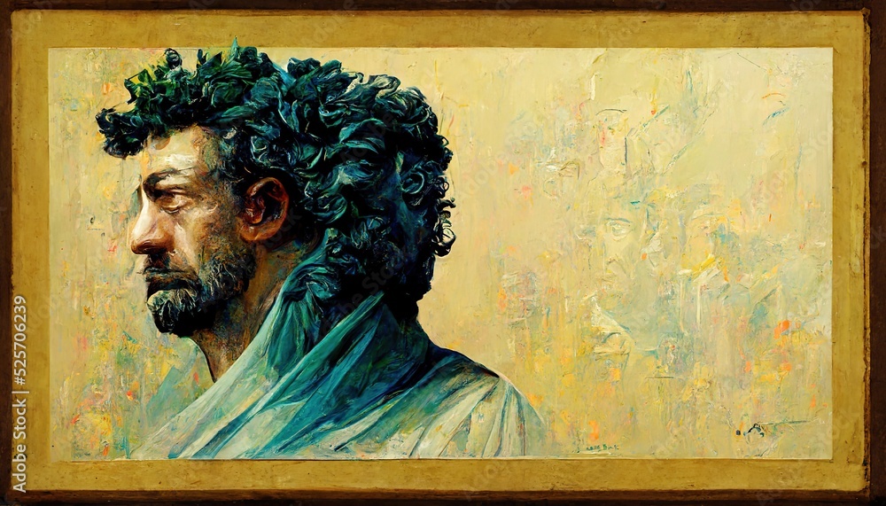 Marcus Aurelius Creating Meditations - Roman emperor and stoic ...