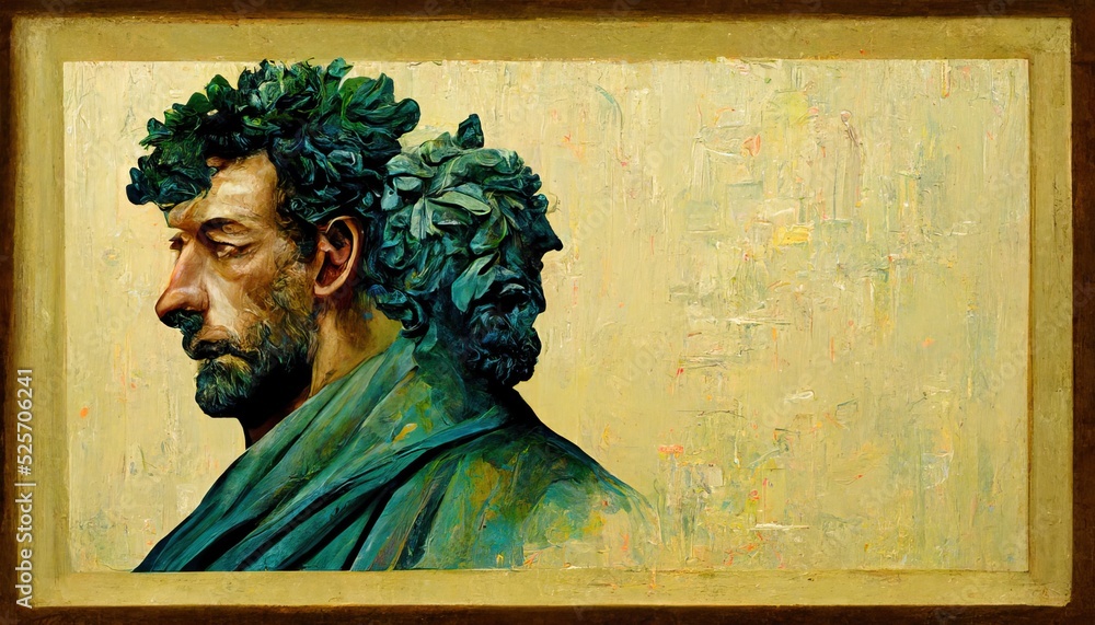 Marcus Aurelius Creating Meditations - Roman emperor and stoic ...