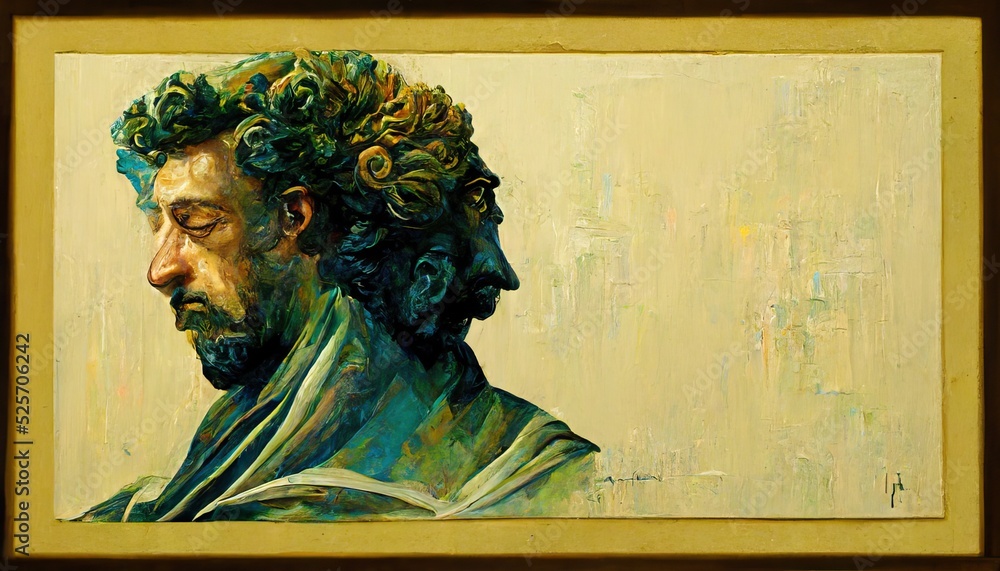 Marcus Aurelius Creating Meditations - Roman emperor and stoic ...