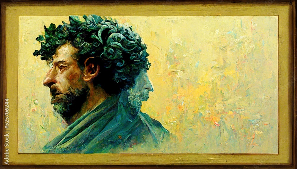 Marcus Aurelius Creating Meditations - Roman emperor and stoic ...