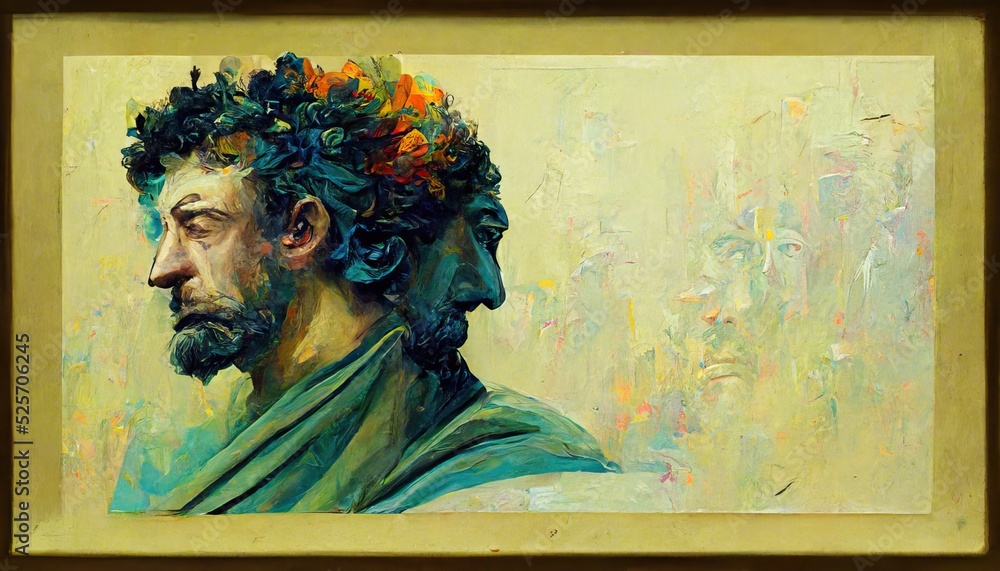 Marcus Aurelius Creating Meditations - Roman emperor and stoic ...