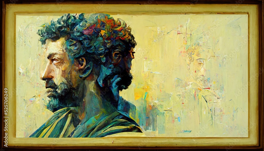 Marcus Aurelius Creating Meditations - Roman emperor and stoic ...