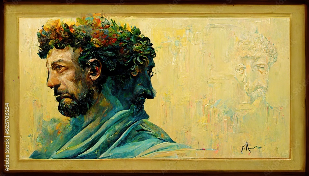 Marcus Aurelius Creating Meditations - Roman emperor and stoic ...