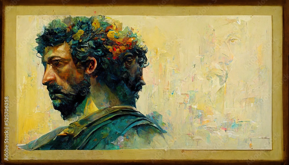 Marcus Aurelius Creating Meditations - Roman emperor and stoic ...