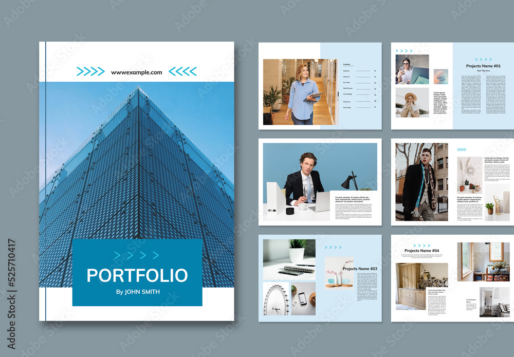 Portfolio Layout Stock Template | Adobe Stock