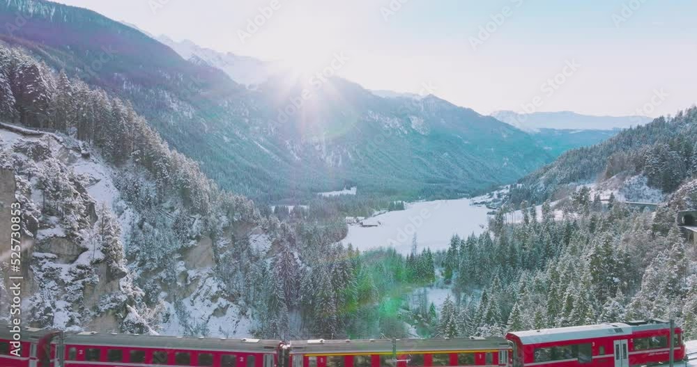 Landwasser Viaduct world heritage sight with luxury Glacier and Bernina ...