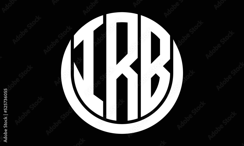 IRB three letter circle logo design vector template. monogram symbol on ...