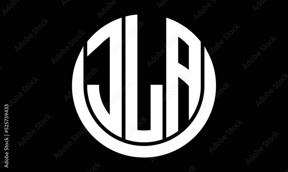 JLA three letter circle logo design vector template. monogram symbol on ...