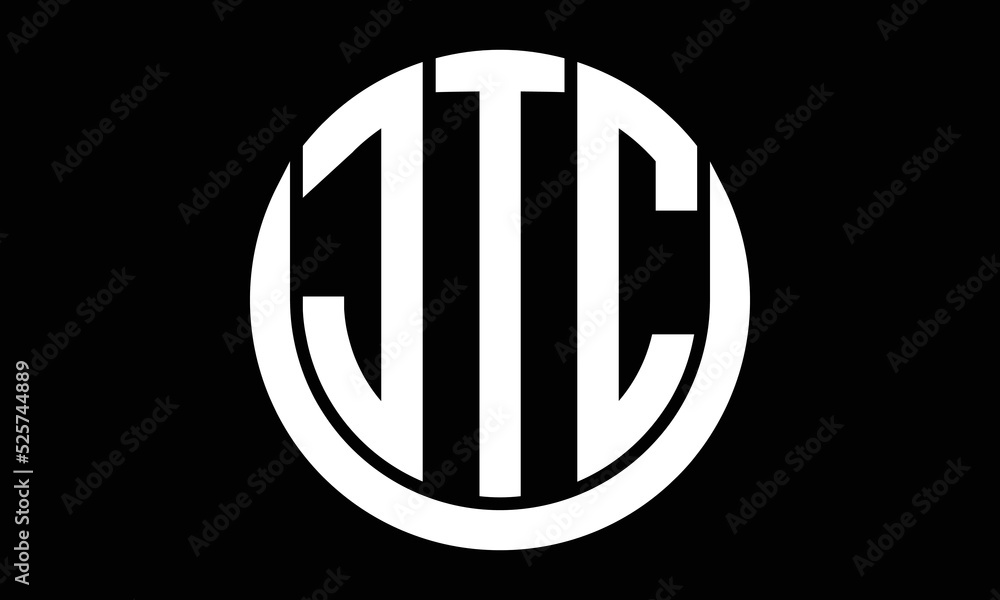 JTC three letter circle logo design vector template. monogram symbol on ...