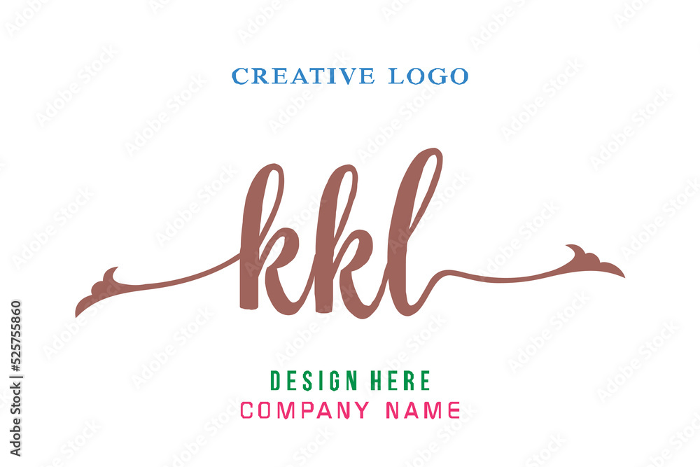 KKL lettering, perfect for company logos, offices, campuses, schools ...