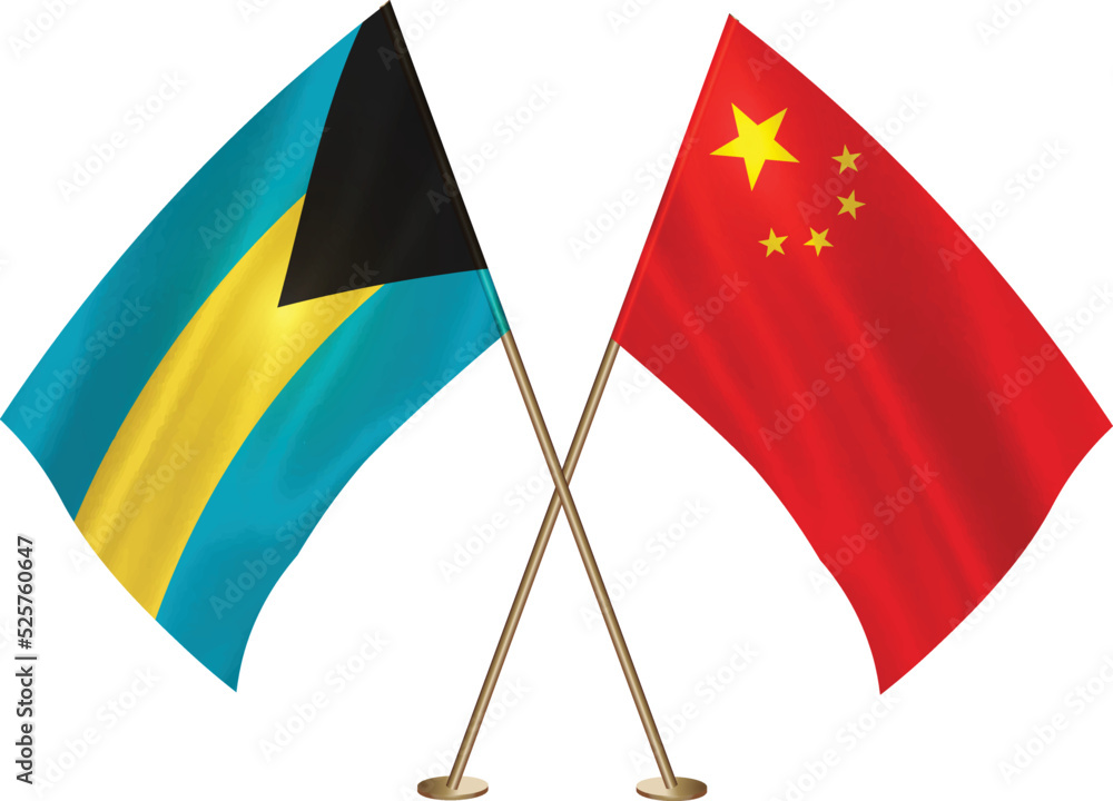 Bahamas,China flag together.Bahamian,Chinese flag together Stock Vector ...