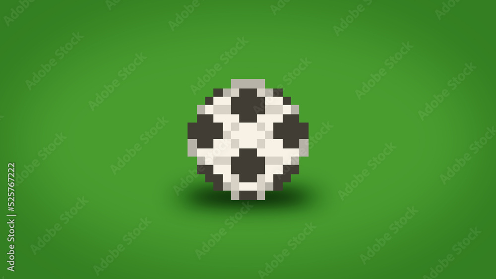 Pixel football or soccer ball background - high res pixelated wallpaper ...
