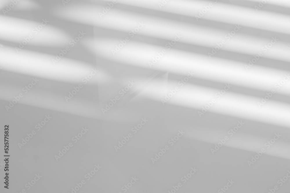 Gray window shadow and light blur abstract background on white wall ...