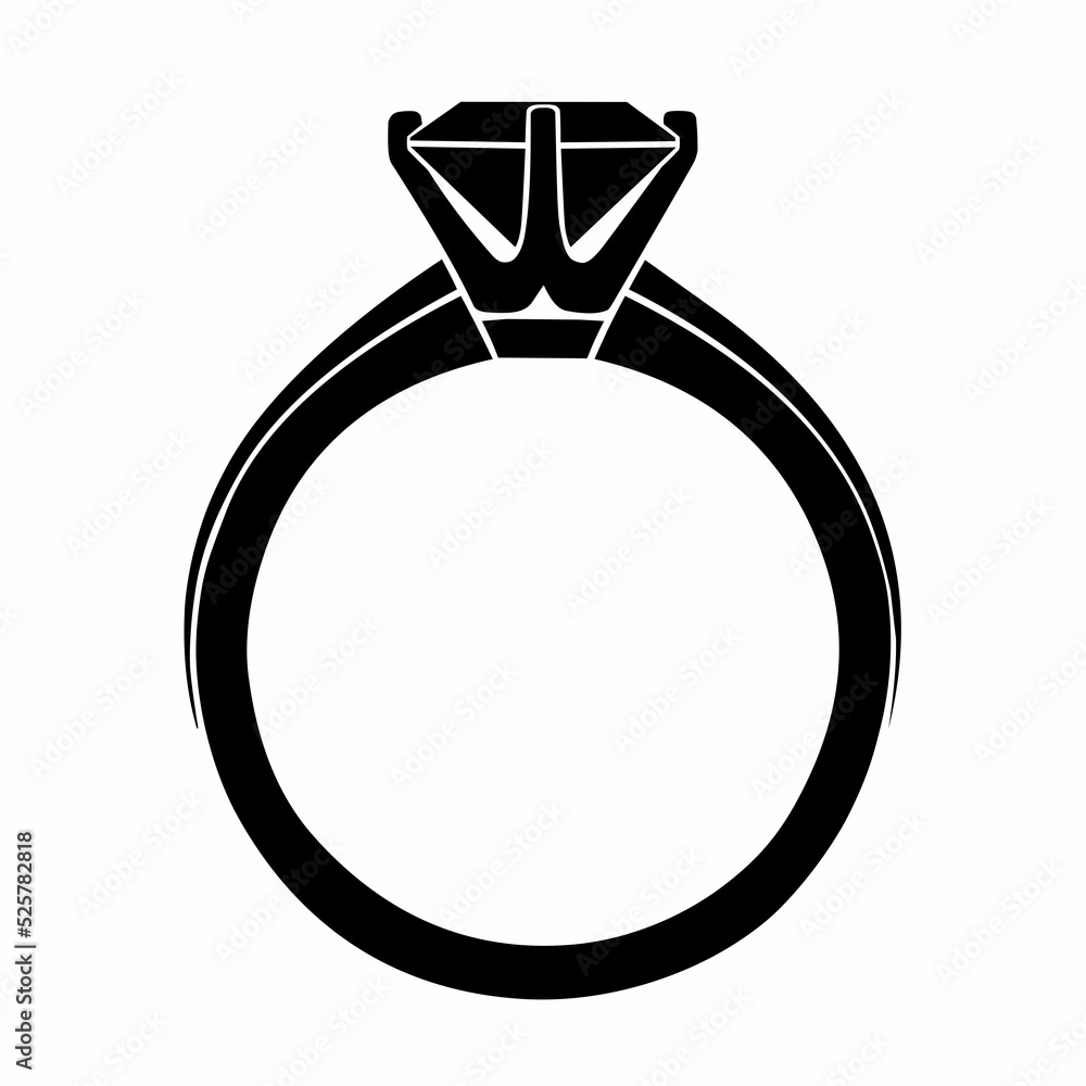 Engagement Ring Silhouette