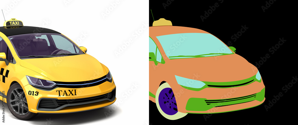 Ordering a taxi cab online internet service transportation concept ...