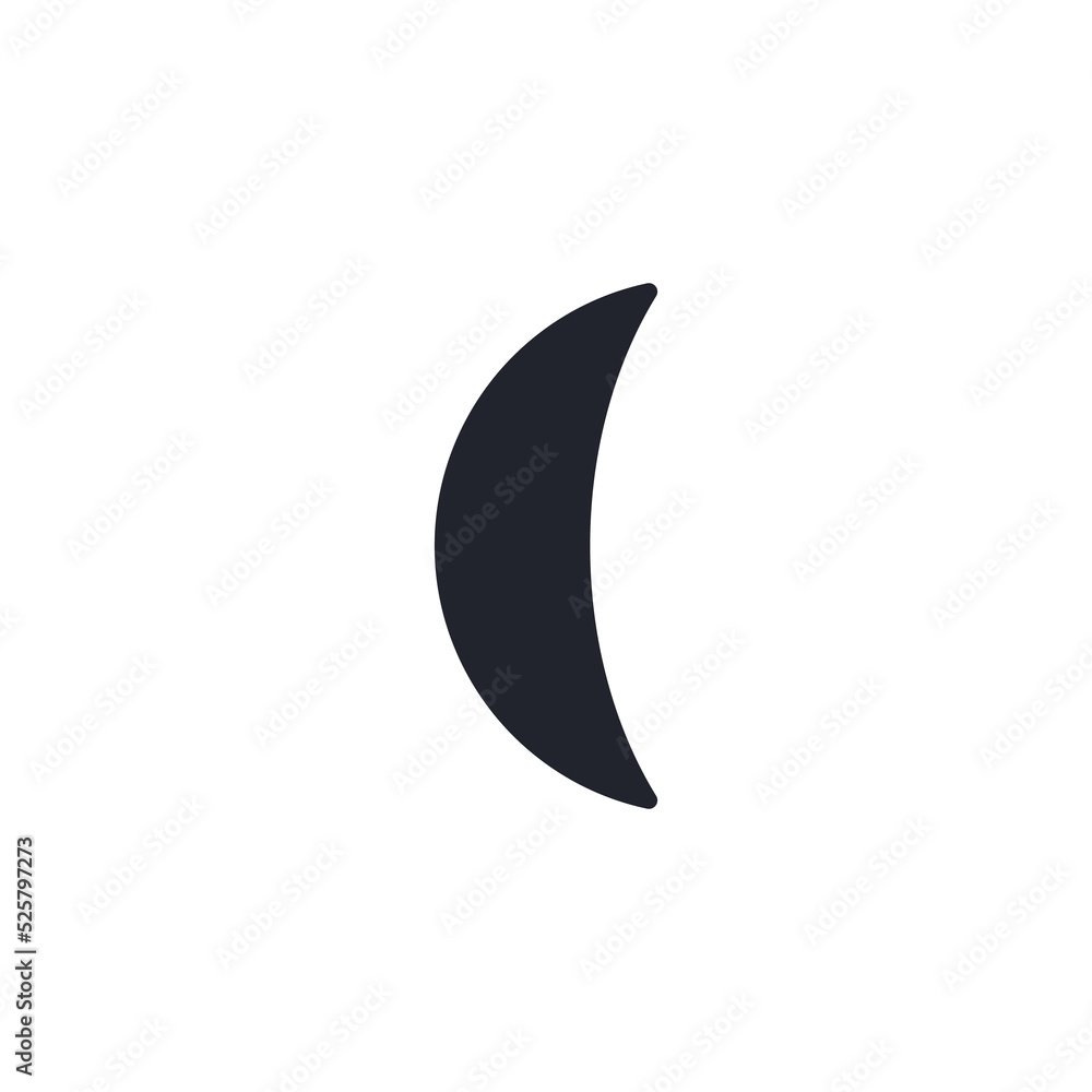Moon phases icon. Lunar eclipse vector The shadow of the world obscures ...