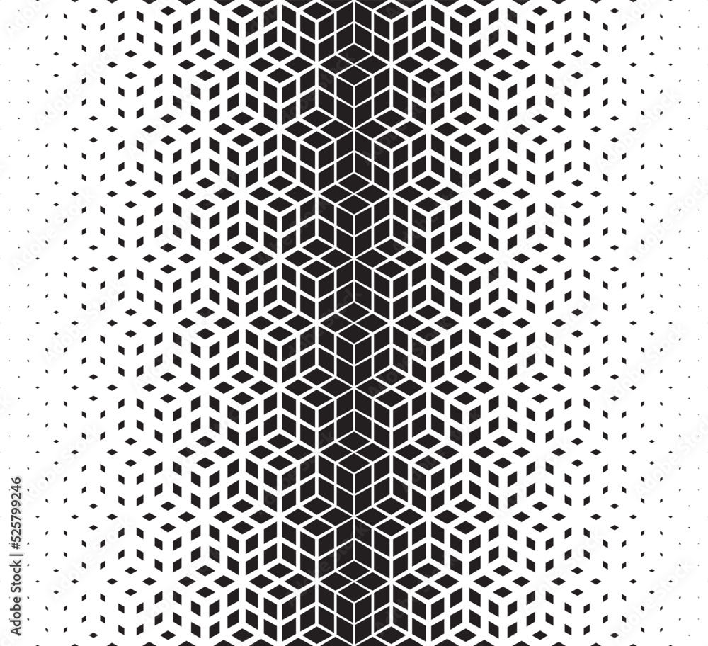 Geometric pattern of black diamonds on a white background.Seamless in ...