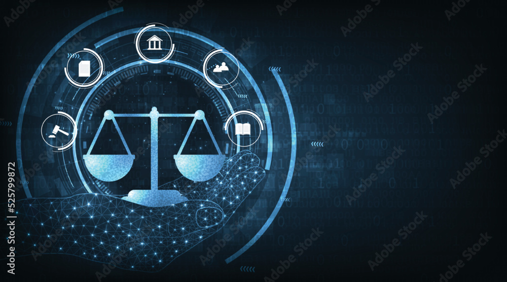 Concept of Internet law design.Cyber Law as digital legal services ...