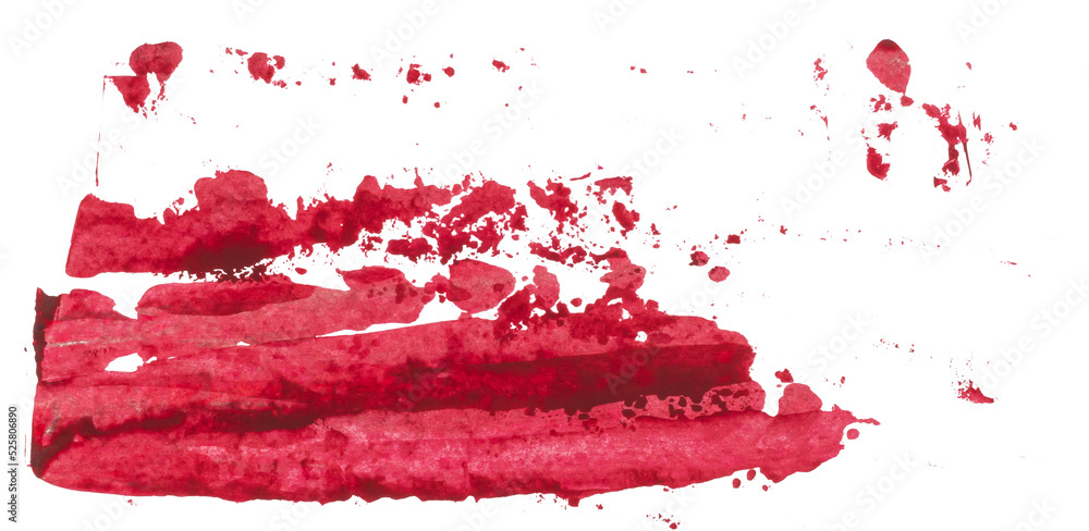 Blood Splatter Smear Stain Overlay Isolated on White Background Stock ...