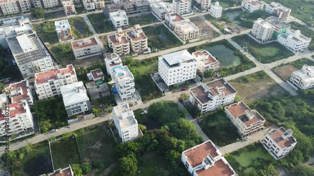 Aerial video Drone video of Chennai and the suburbs in Tamil Nadu India ...
