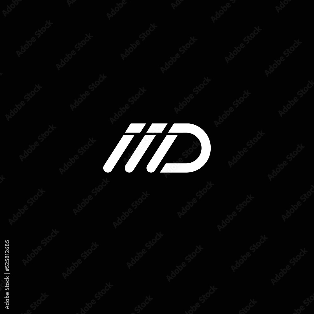 MD MD Logo Design, Creative Minimal Letter MD MD Monogram Stock Vector ...
