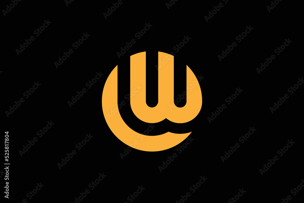 A minimal WL logo. In this icon, the letter LW appears on a luxury ...