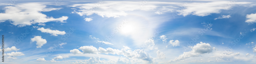 Sky hemisphere. Dome photo of sky for your 360° VR photography or video ...