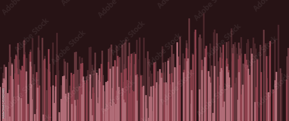 Abstract matrix look-alike vector illustration, seamless random bars ...
