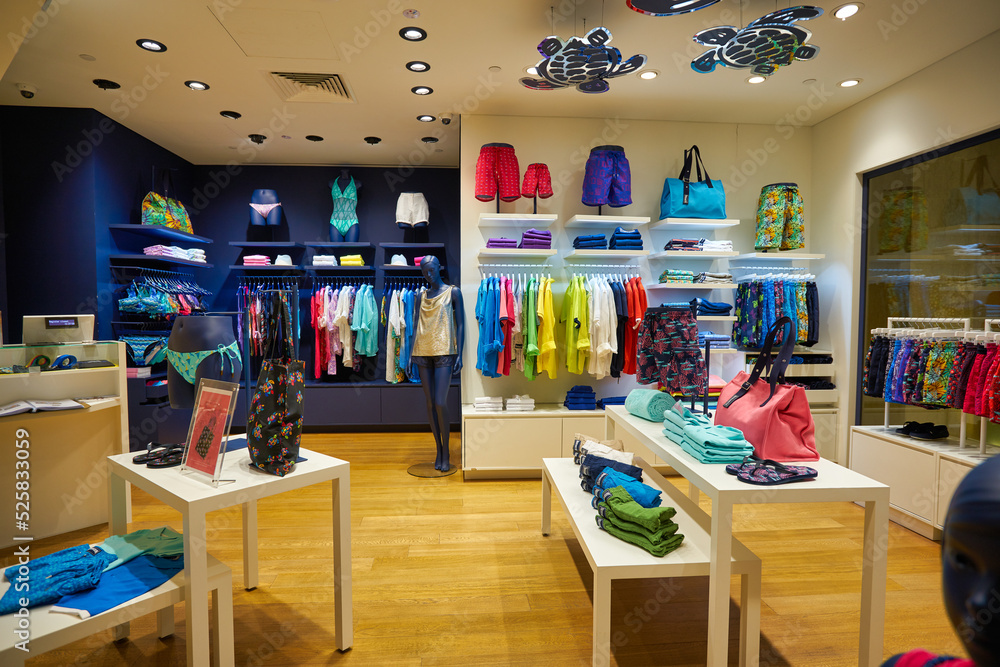 SINGAPORE - JANUARY 19, 2020: interior shot of Vilebrequin store at ...