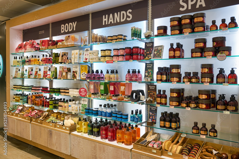 SINGAPORE - CIRCA JANUARY, 2020: personal care products on display at ...