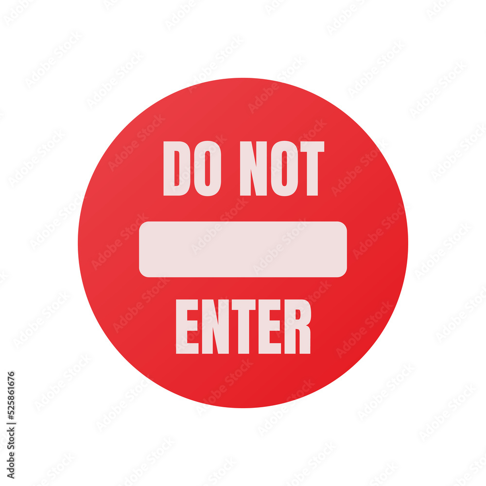 Stop sign icon Notifications that do not do anything. isolate on white ...