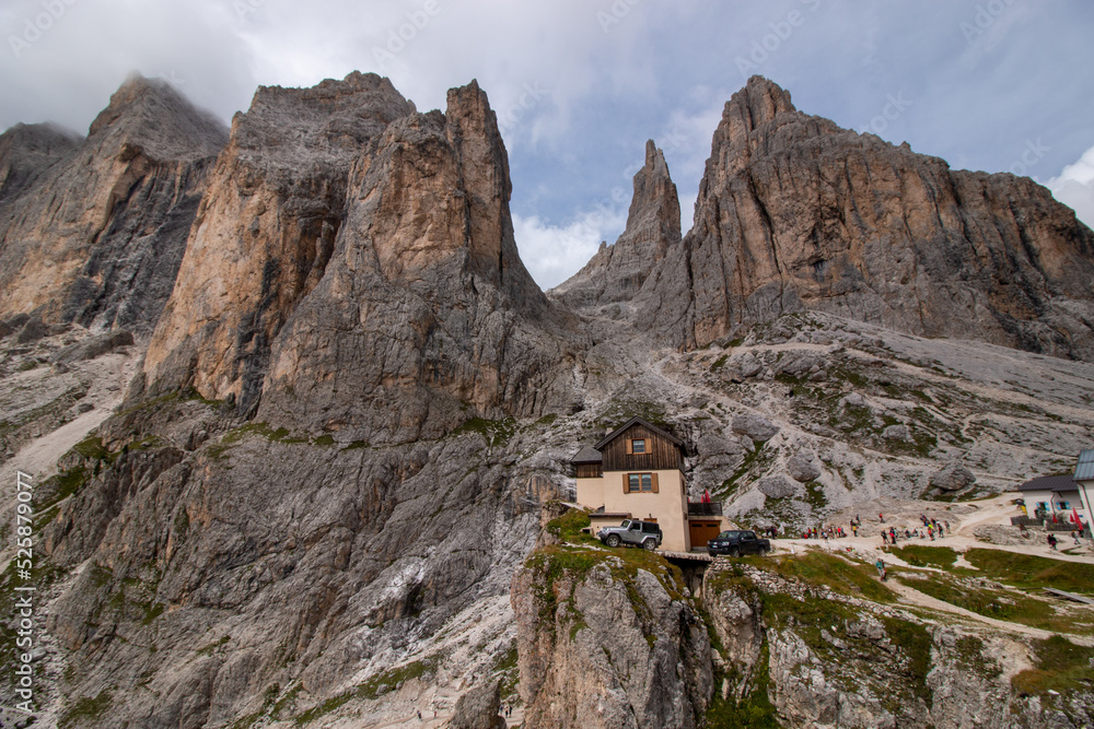 Val Di Fassa One Of The Most Beautiful Alpine Valleys Moena Canazei And Dolomitic Peaks Of The