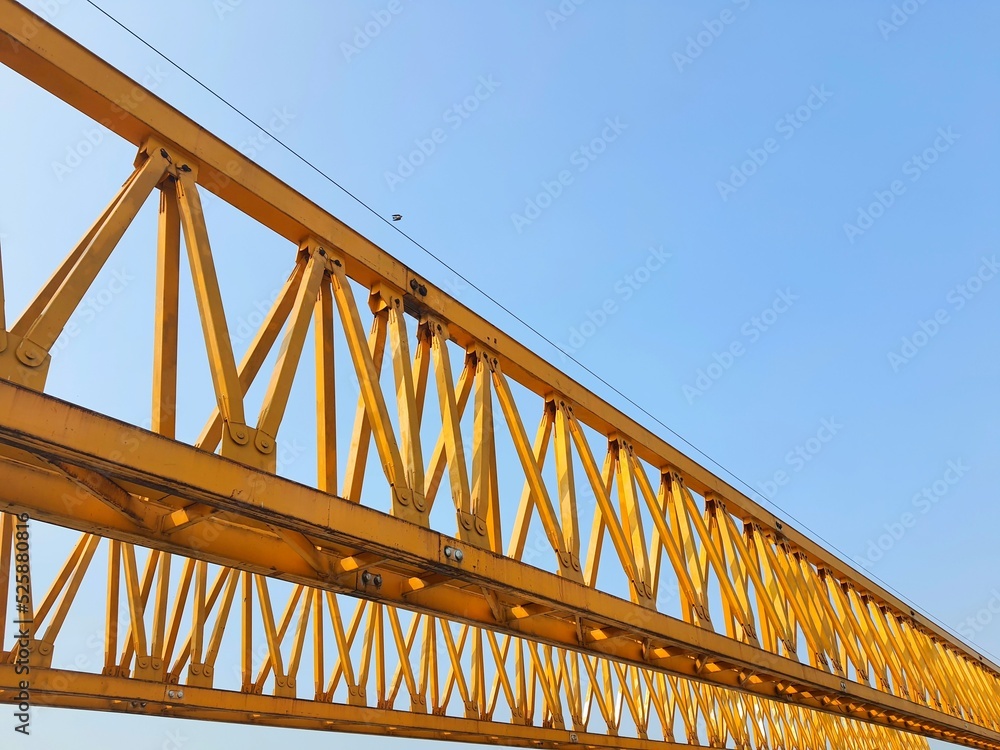 This is the steel structure of a launcher gantry that will be used for ...