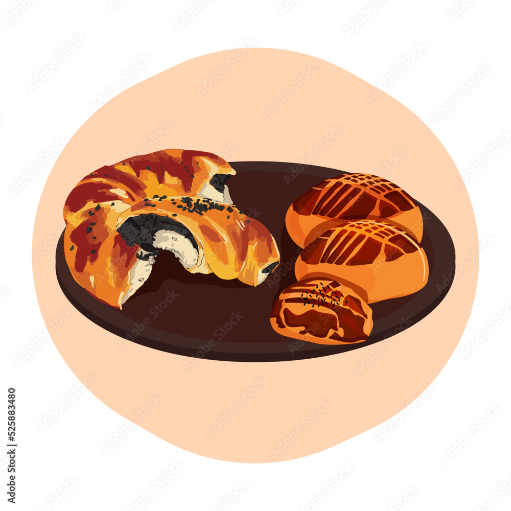 Turkish bakery and patisserie products. Various Turkish pastry products ...
